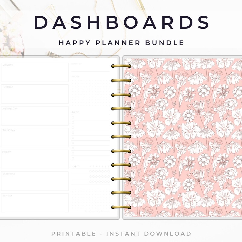 Printable Planner Cover - Etsy