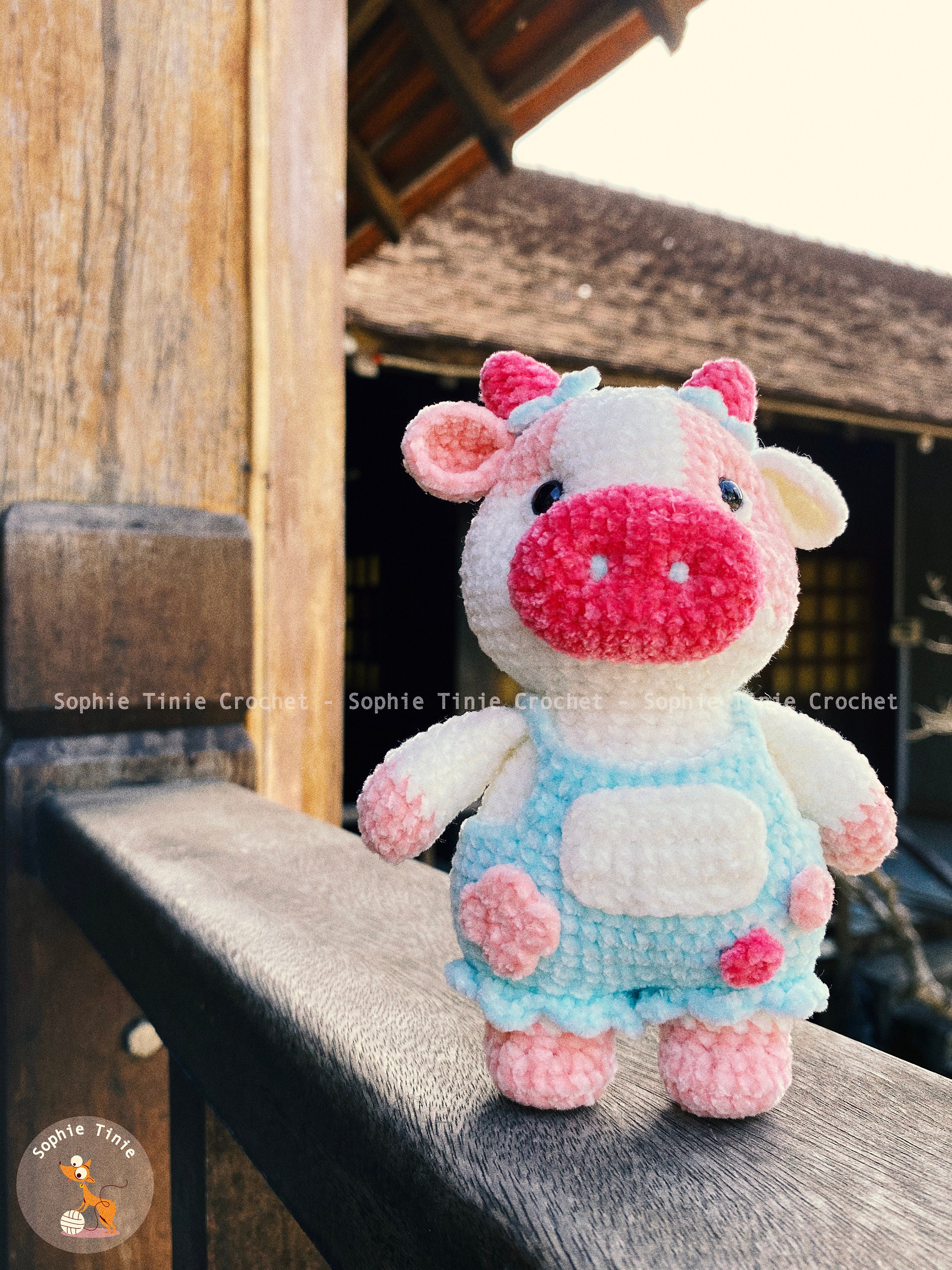 Low-sew Cow Crochet Pattern, Asari the Gamie Cow, Amigurumi Cow PDF ...