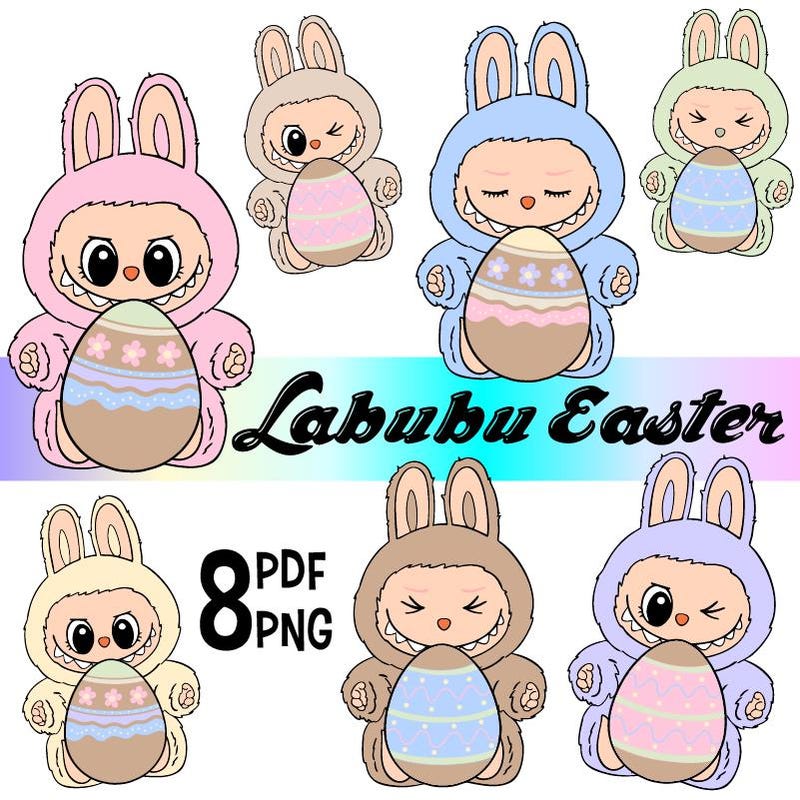 Labubu Papercraft Template - Etsy