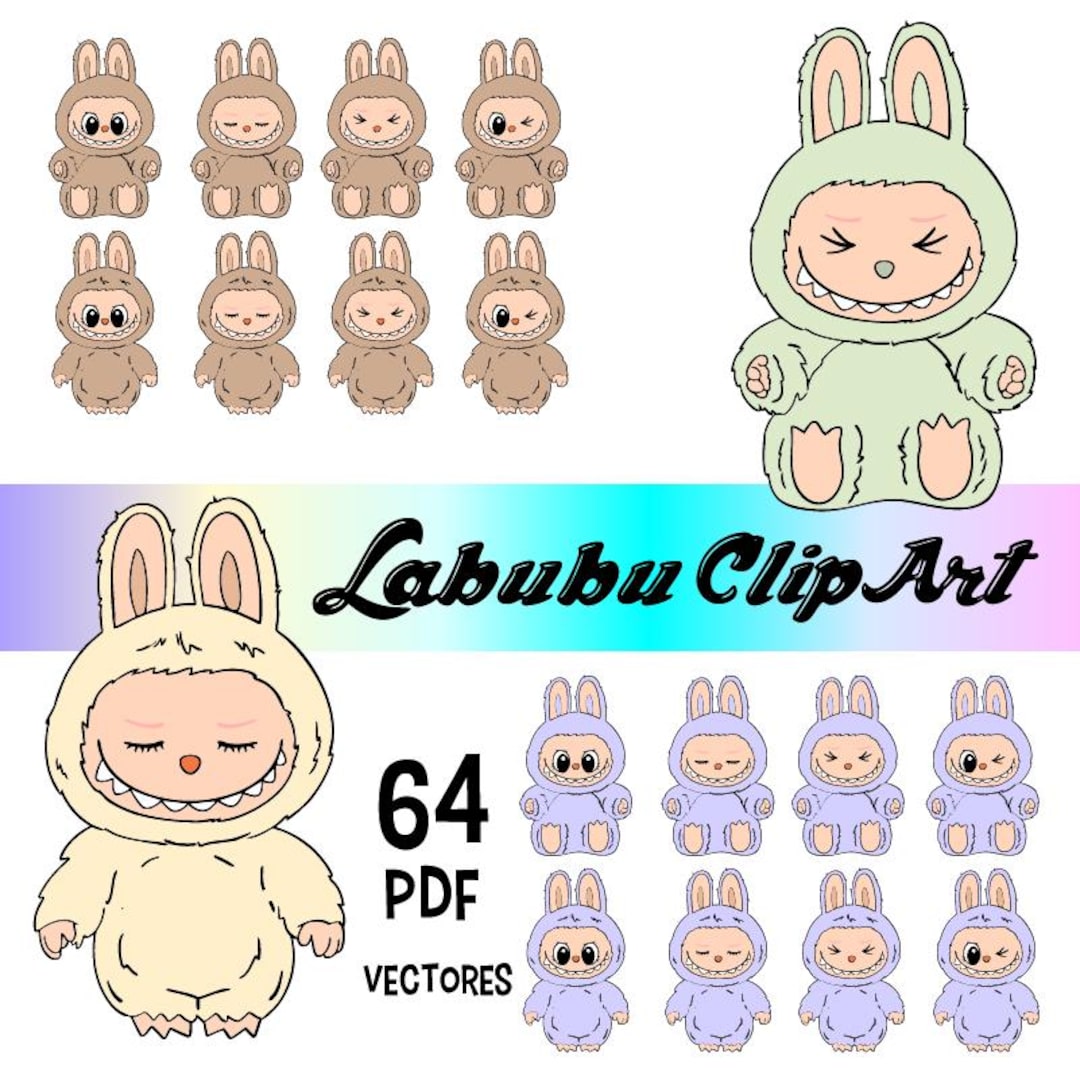 LABUBU Vectorized Clipart Vectors High Quality Transparent Images ...