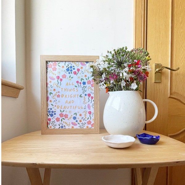 All Things Bright and Beautiful Poster - Etsy