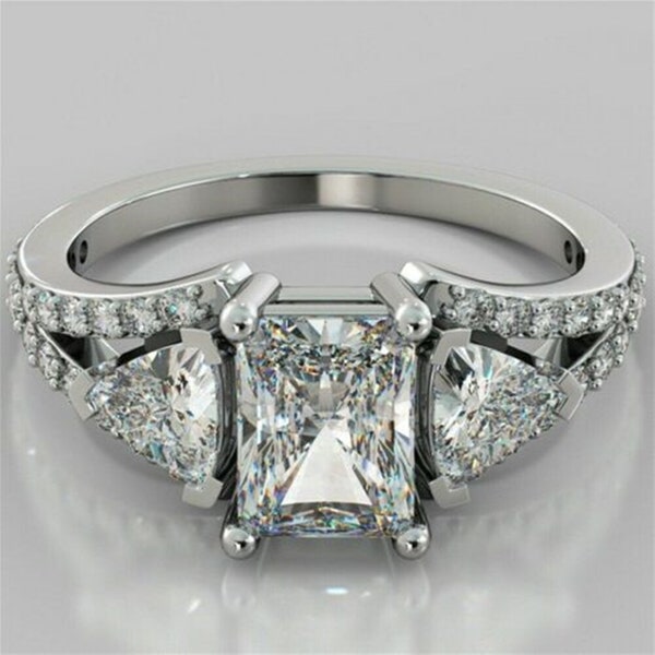 Trillion Cut Ring - Etsy