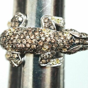 Women's Lizard Diamond Ring / Antique Diamond Ring / - Etsy