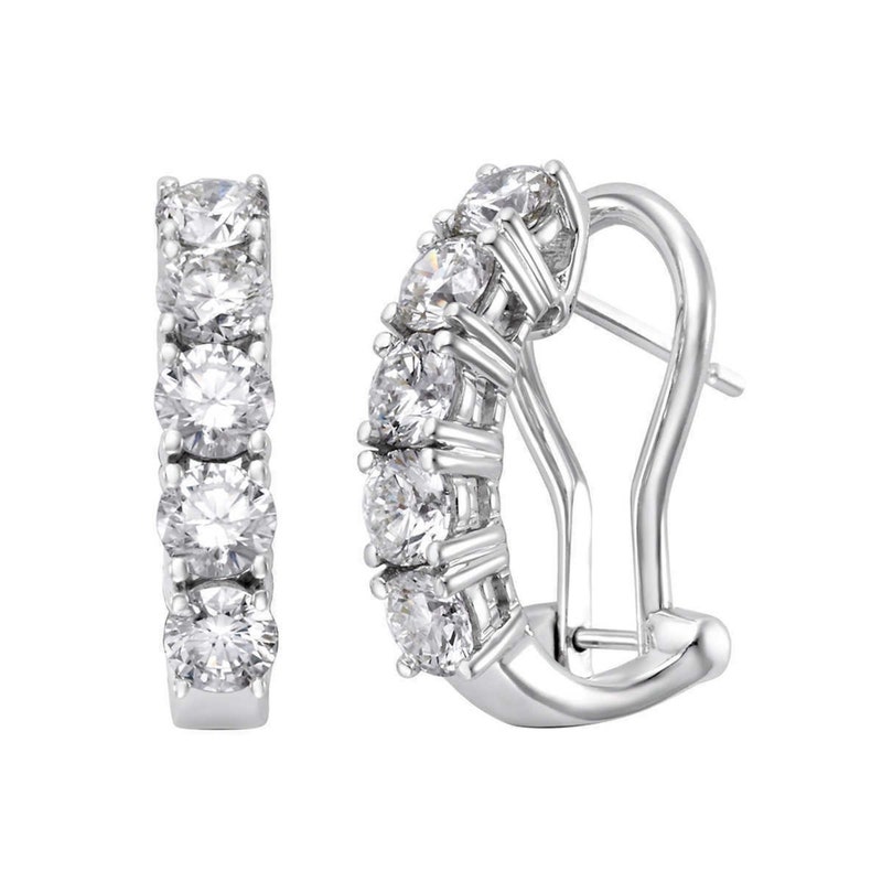 Omega Back Earrings - Etsy