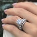 Round Cut Diamond Ring Set Wedding Engagement Ring Set - Etsy