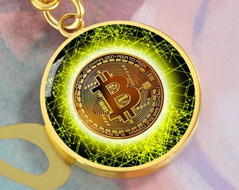 Bitcoin Keychain - Etsy