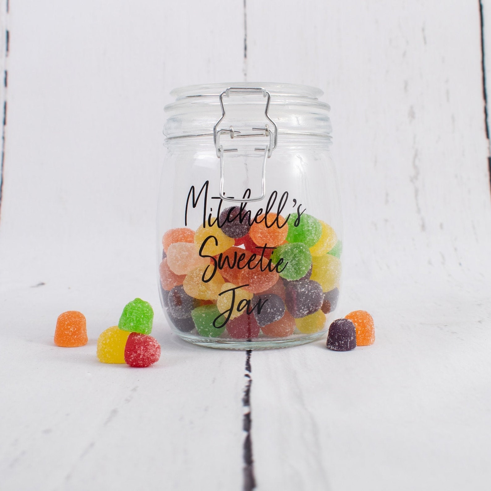 Personalised sweets jar Personalised Mason Jars | Etsy