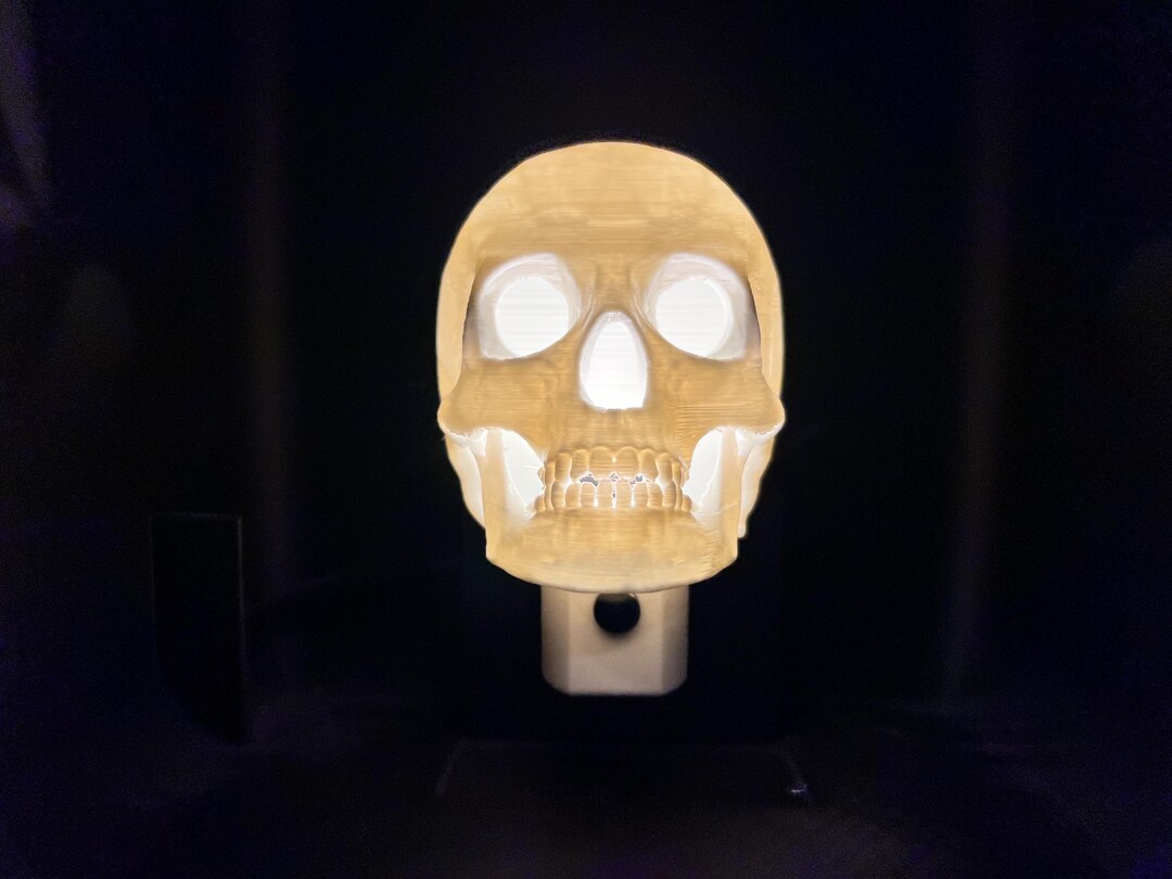 Replica Human Skull Night Light Halloween Decor - Etsy