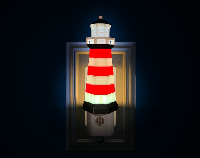 3D Lighthouse Night Light plug-in, LED - Etsy
