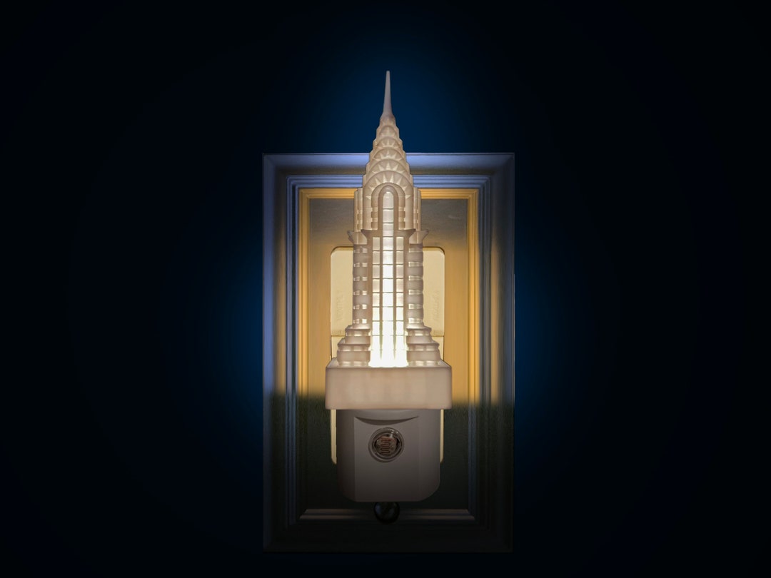 Chrysler Building Night Light (plug-in, LED) - Etsy