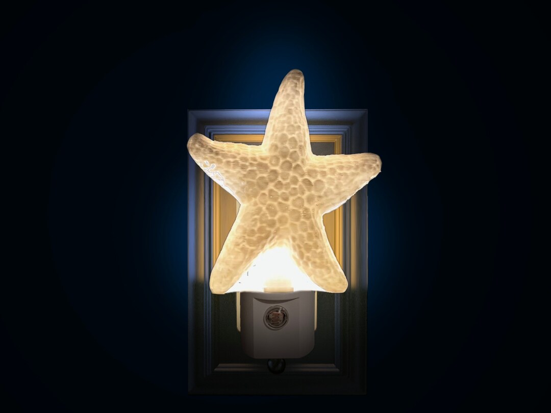 Star Fish 3D Night Light (plug-in, LED) - Etsy