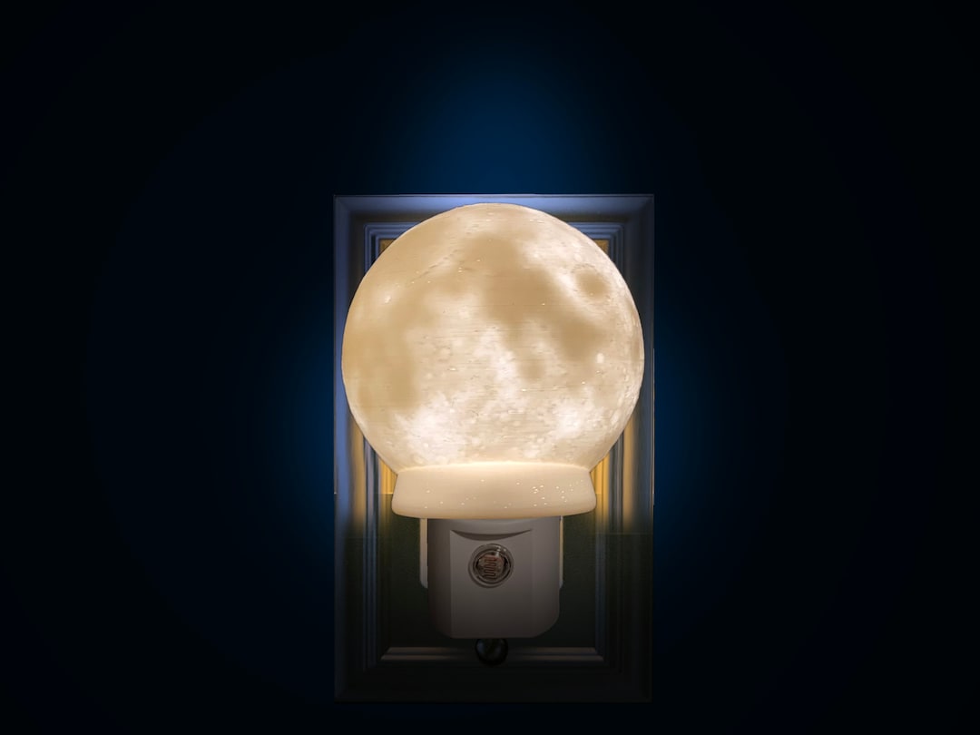 Full Moon Night Light plug-in, LED - Etsy