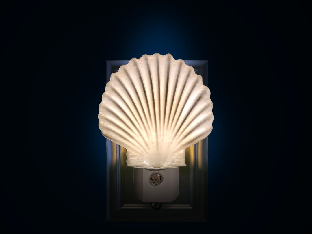 Sea Shell 3D Scallop Night Light (plug-in, LED) - Etsy