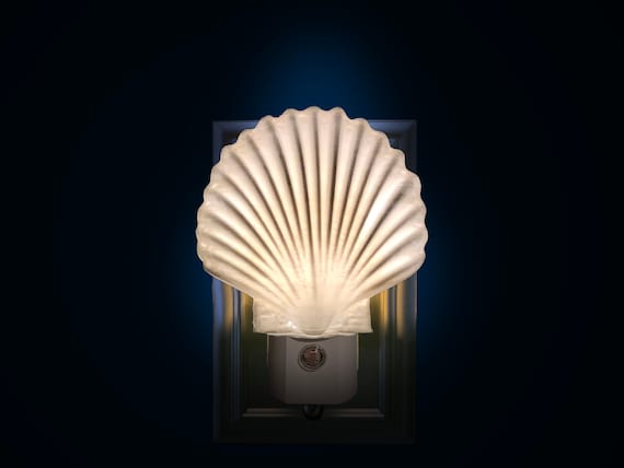 Sea Shell 3D Scallop Night Light plug-in LED - Etsy