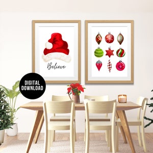 Christmas Wall Art Mega Bundle Set of 20, Modern Christmas Gallery Wall ...