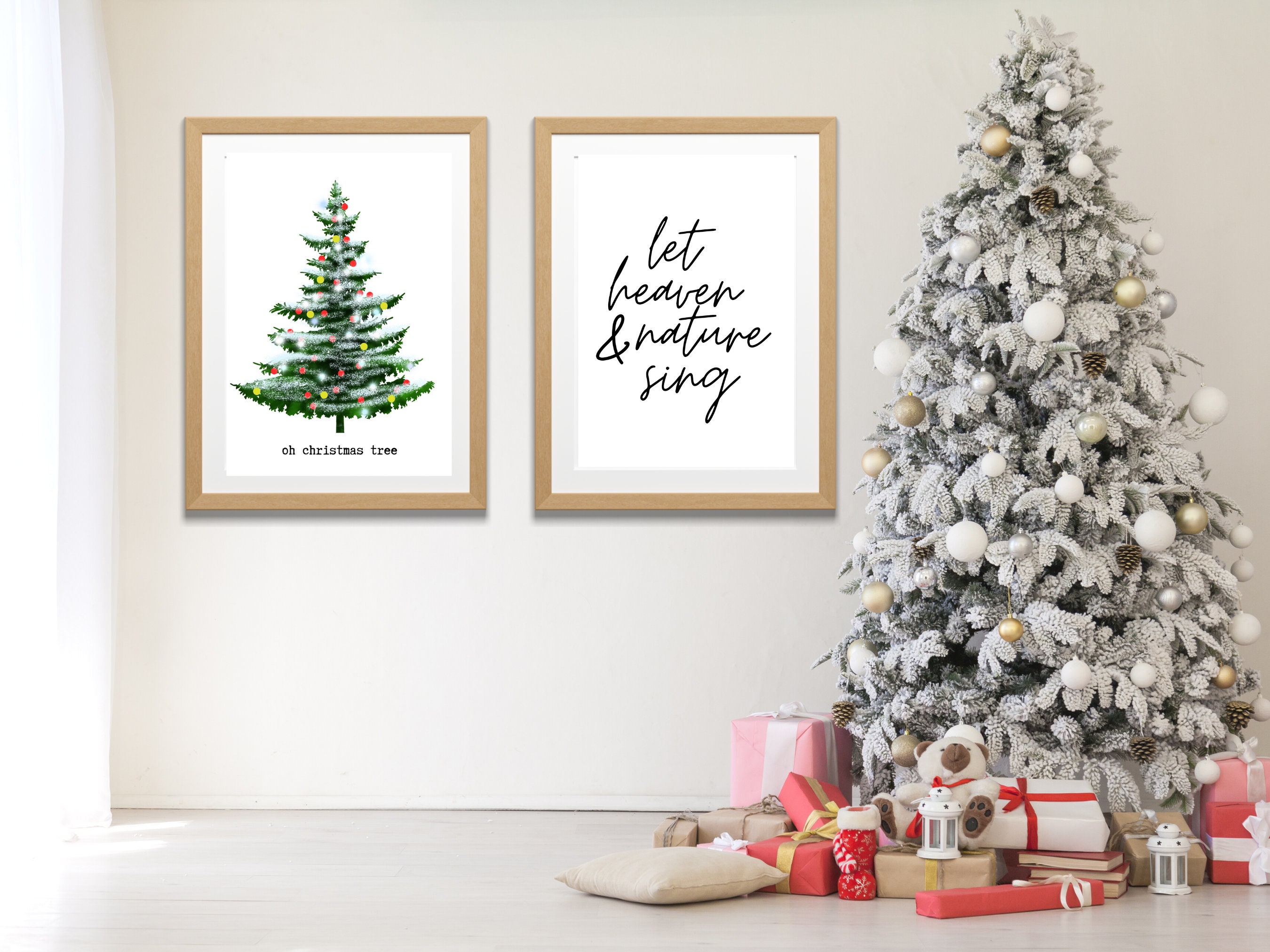 Christmas Wall Art Mega Bundle Set of 20, Modern Christmas Gallery Wall ...