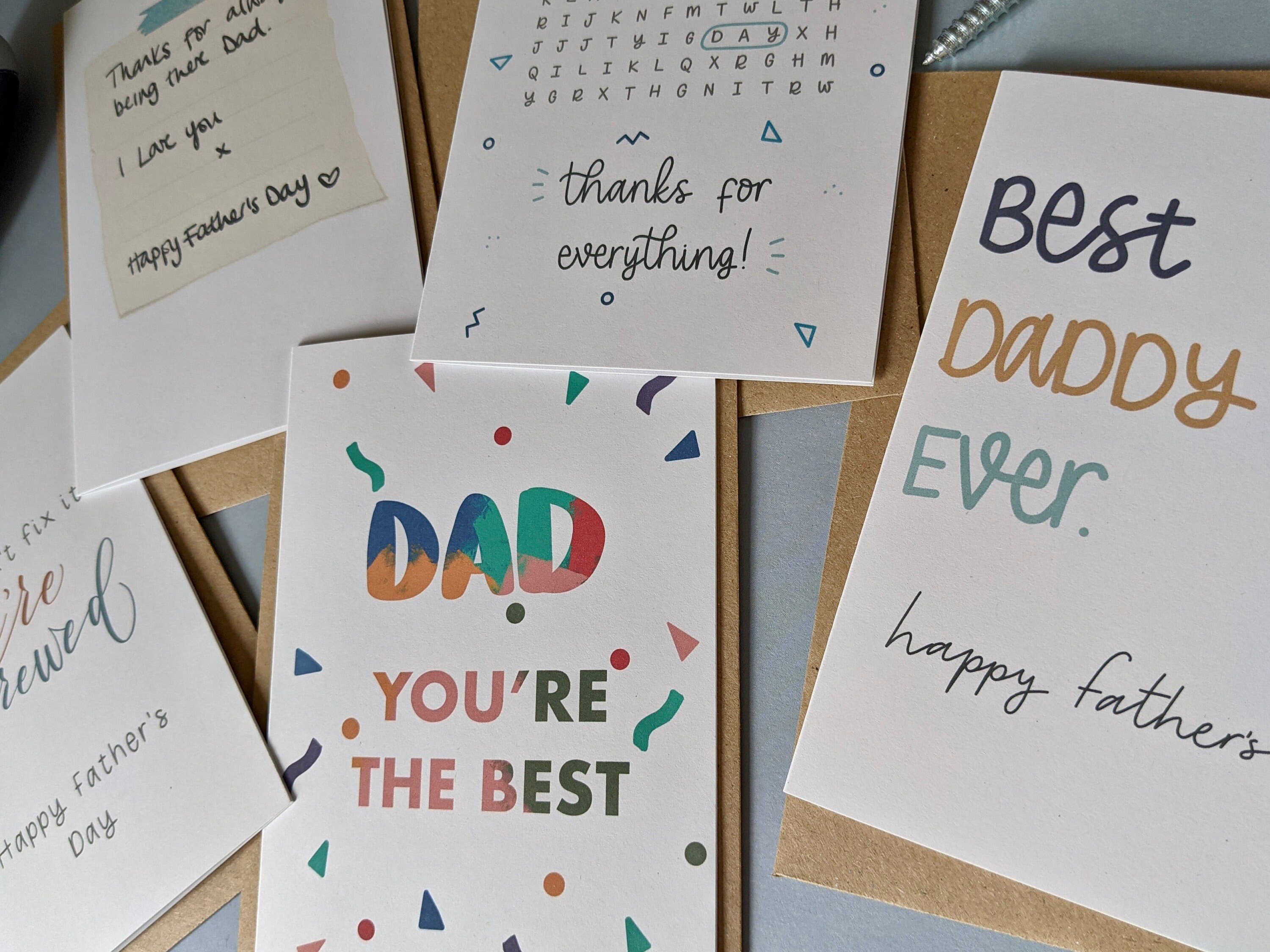 Fathers Day Card, Dad Youre the Best, Daddy Youre the Best, Greeting ...