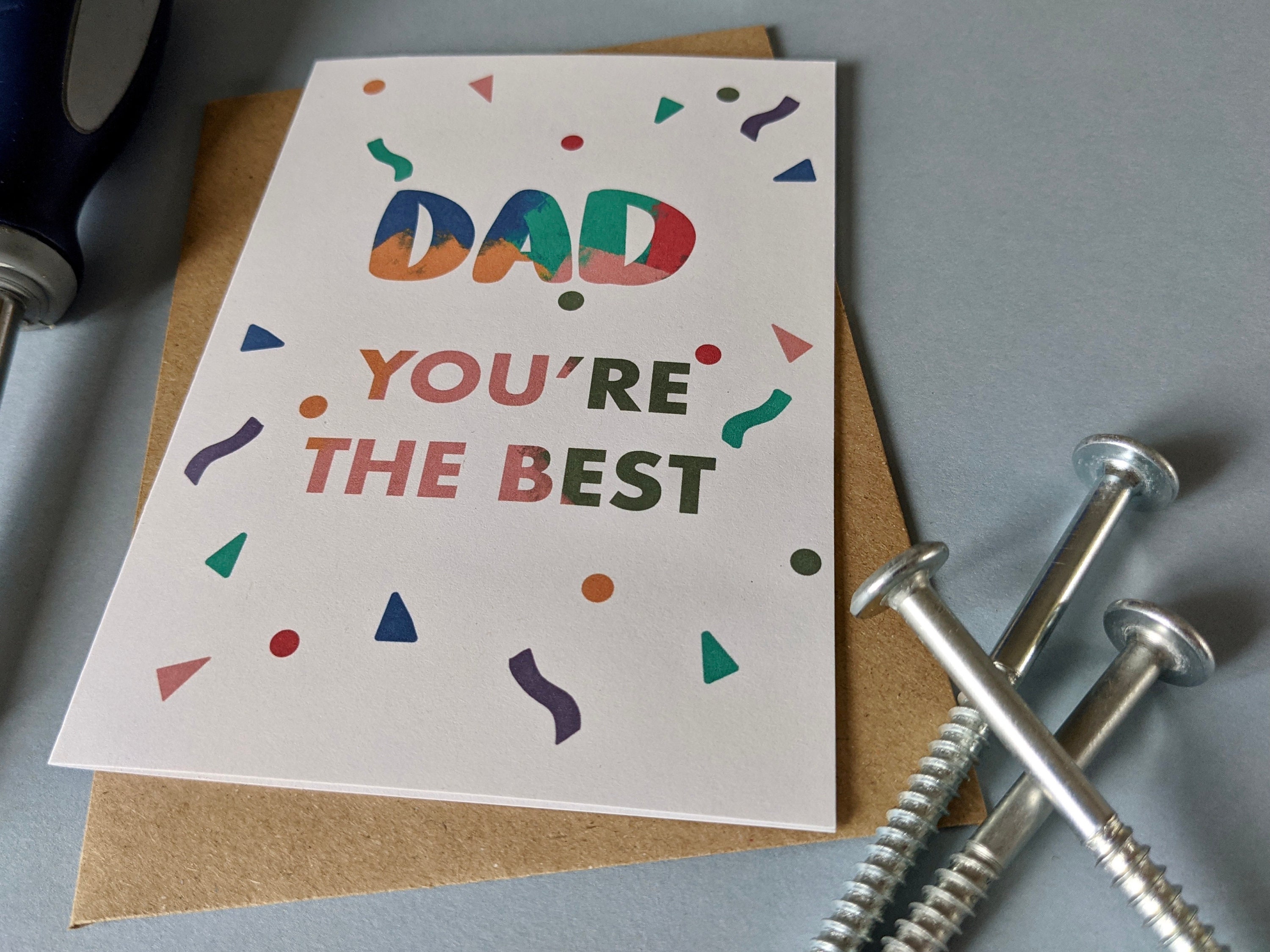 Fathers Day Card, Dad Youre the Best, Daddy Youre the Best, Greeting ...