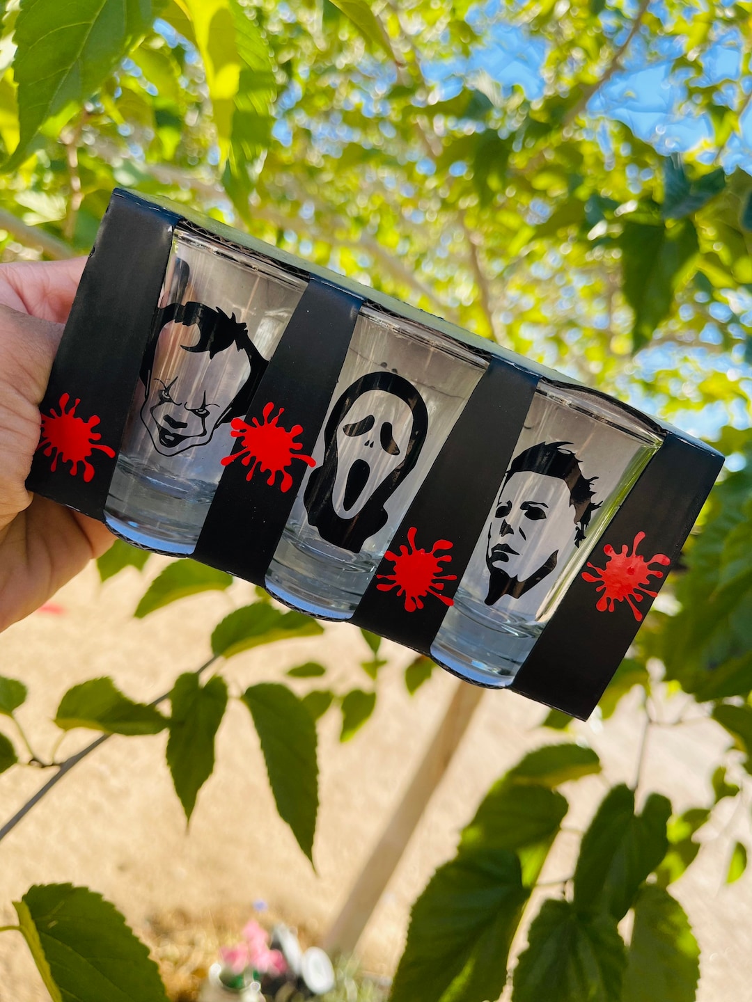 Horror Shot Glass Spooky Glasses Halloween Shot Glasses - Etsy