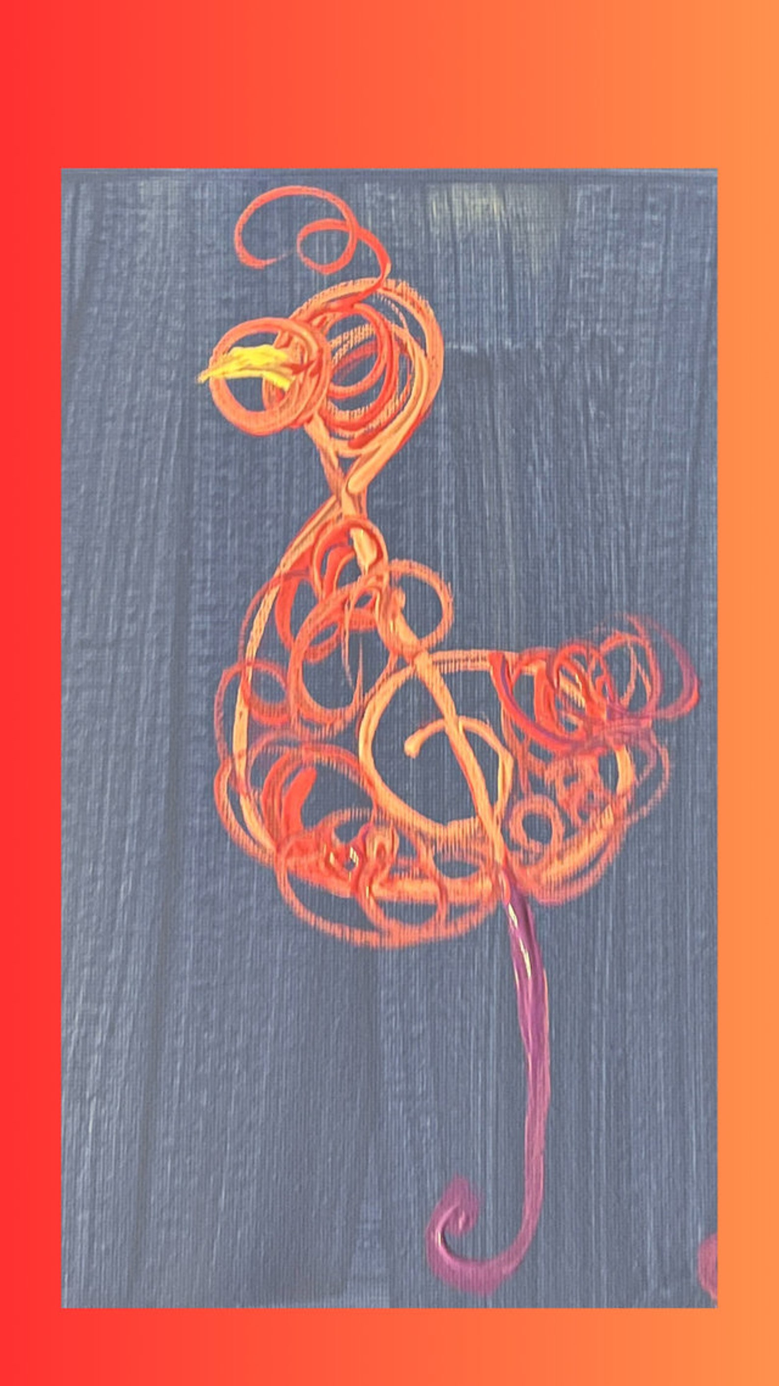 Musical Flamingo Digital Phone Wallpaper - Etsy