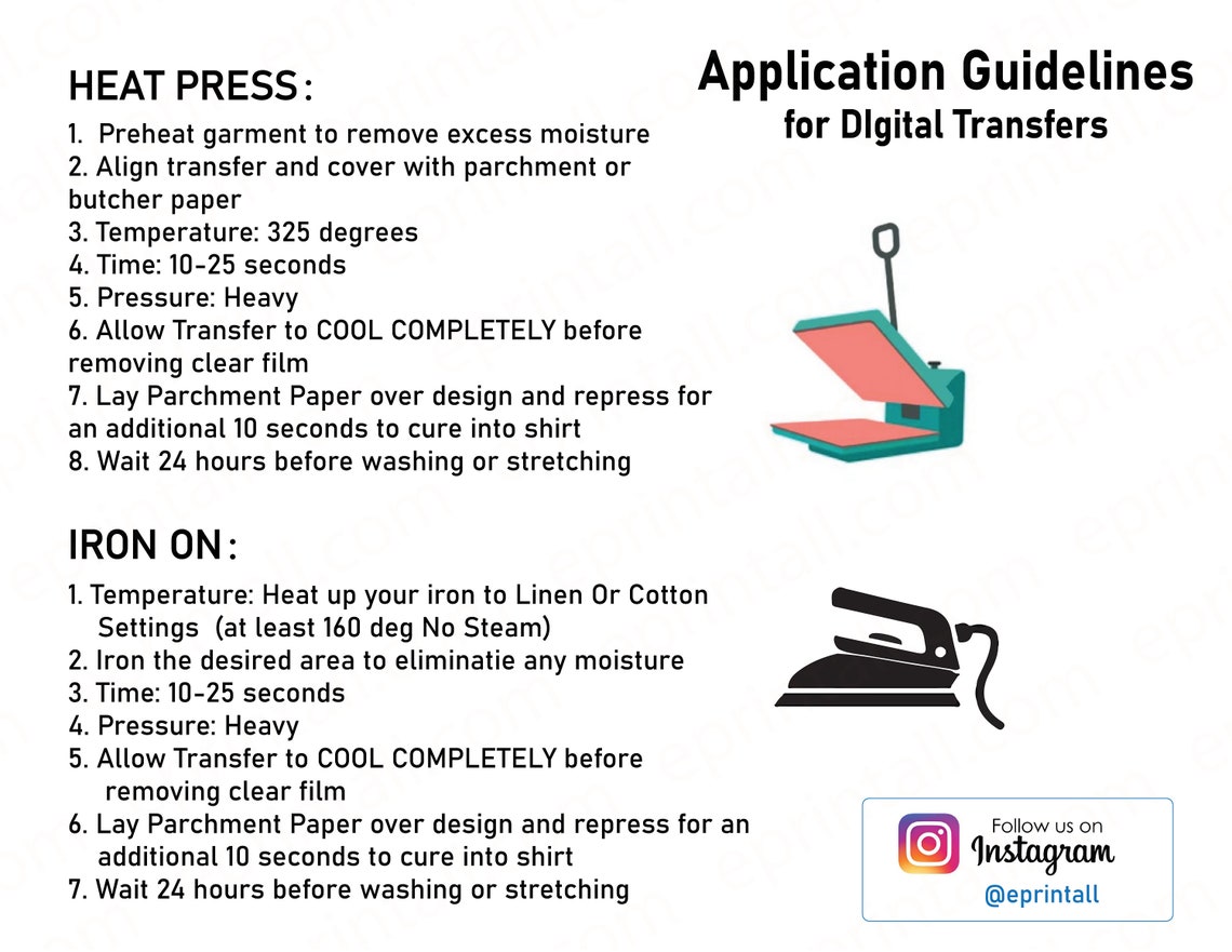 Custom DTF Transfer Large Sheet High Quality Full Color Heat - Etsy