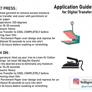 Custom DTF Transfer Large Sheet High Quality Full Color Heat Transfer ...