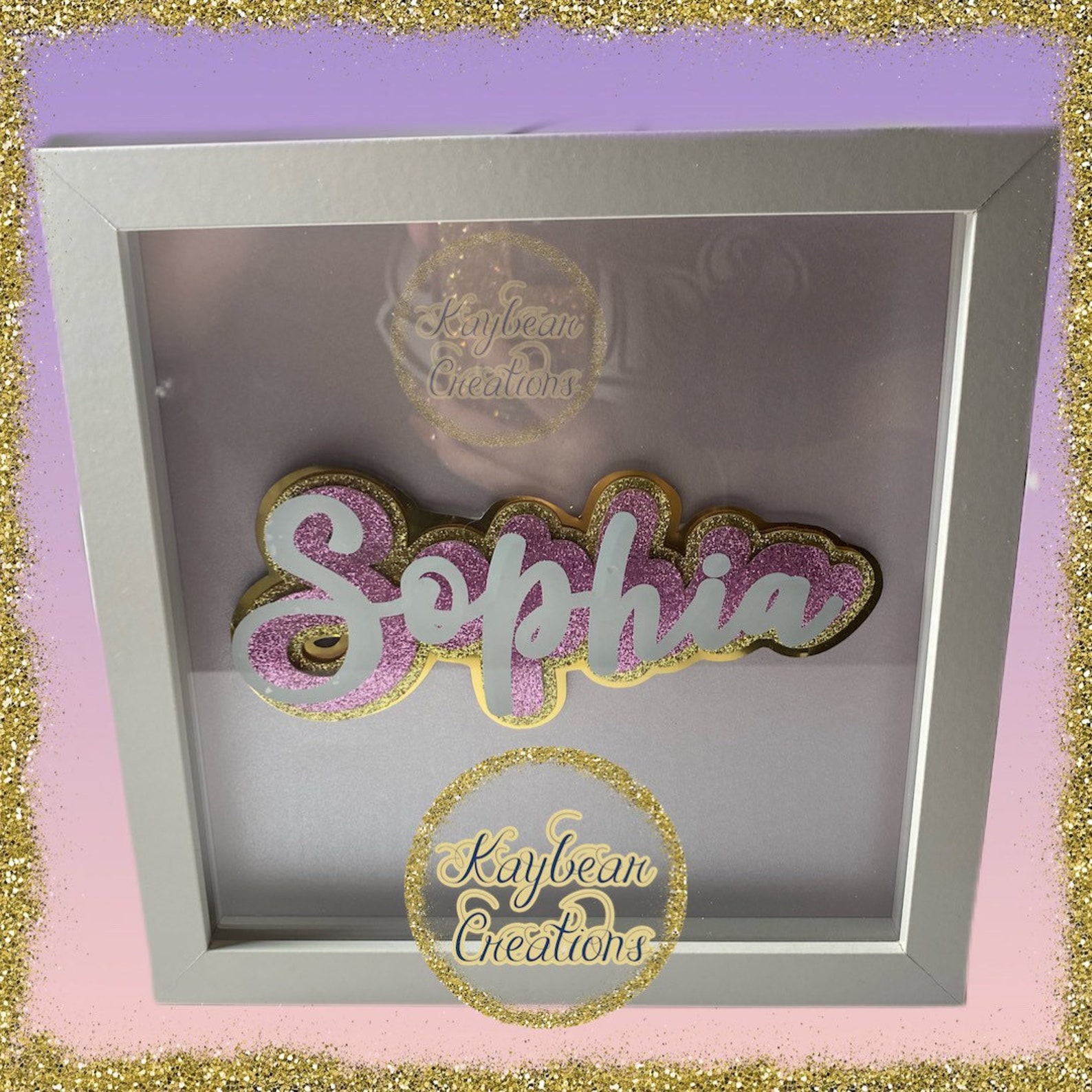 Personalized 3d Name Shadow Box - Etsy