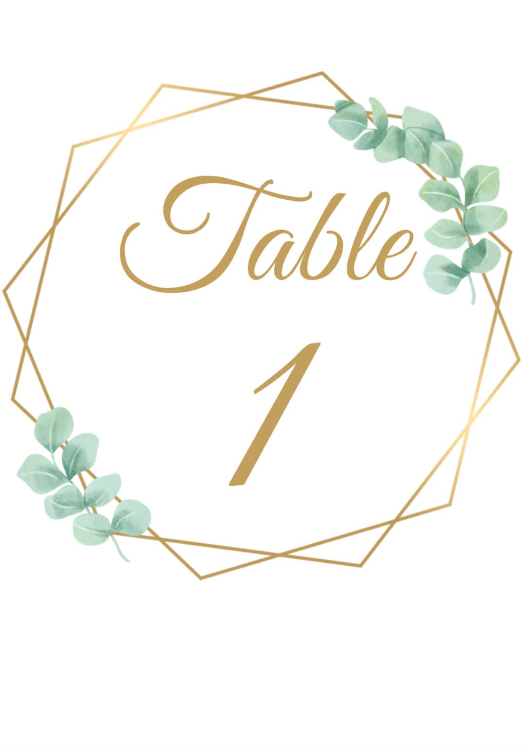 Table Numbers/ Digital Table Numbers/ Wedding Table Numbers - Etsy