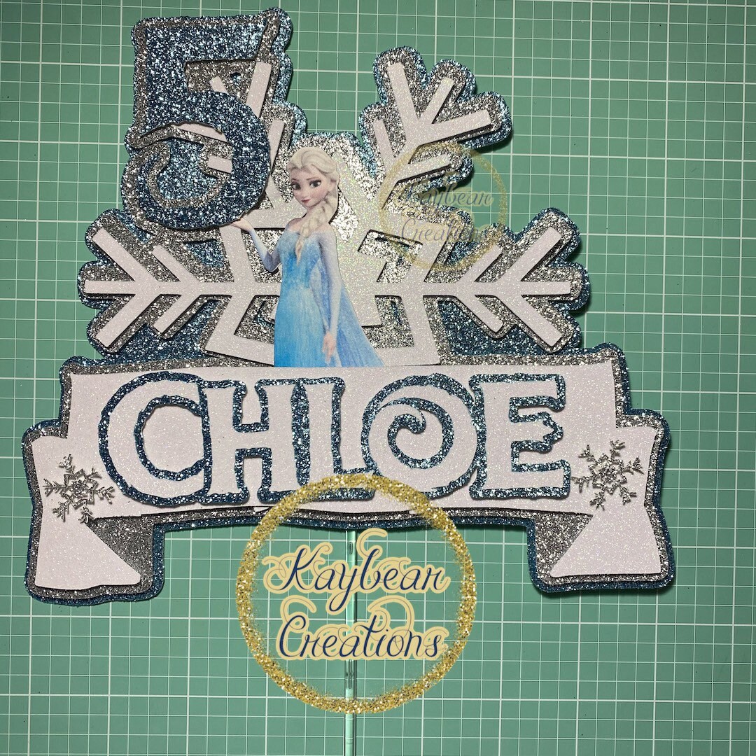 Frozen Inspired 3D Cake Topper/ Winter/snow Cake Topper - Etsy