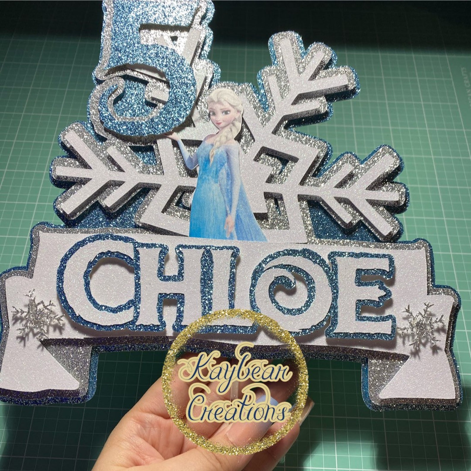 Frozen Inspired 3D Cake Topper/ Winter/snow Cake Topper - Etsy