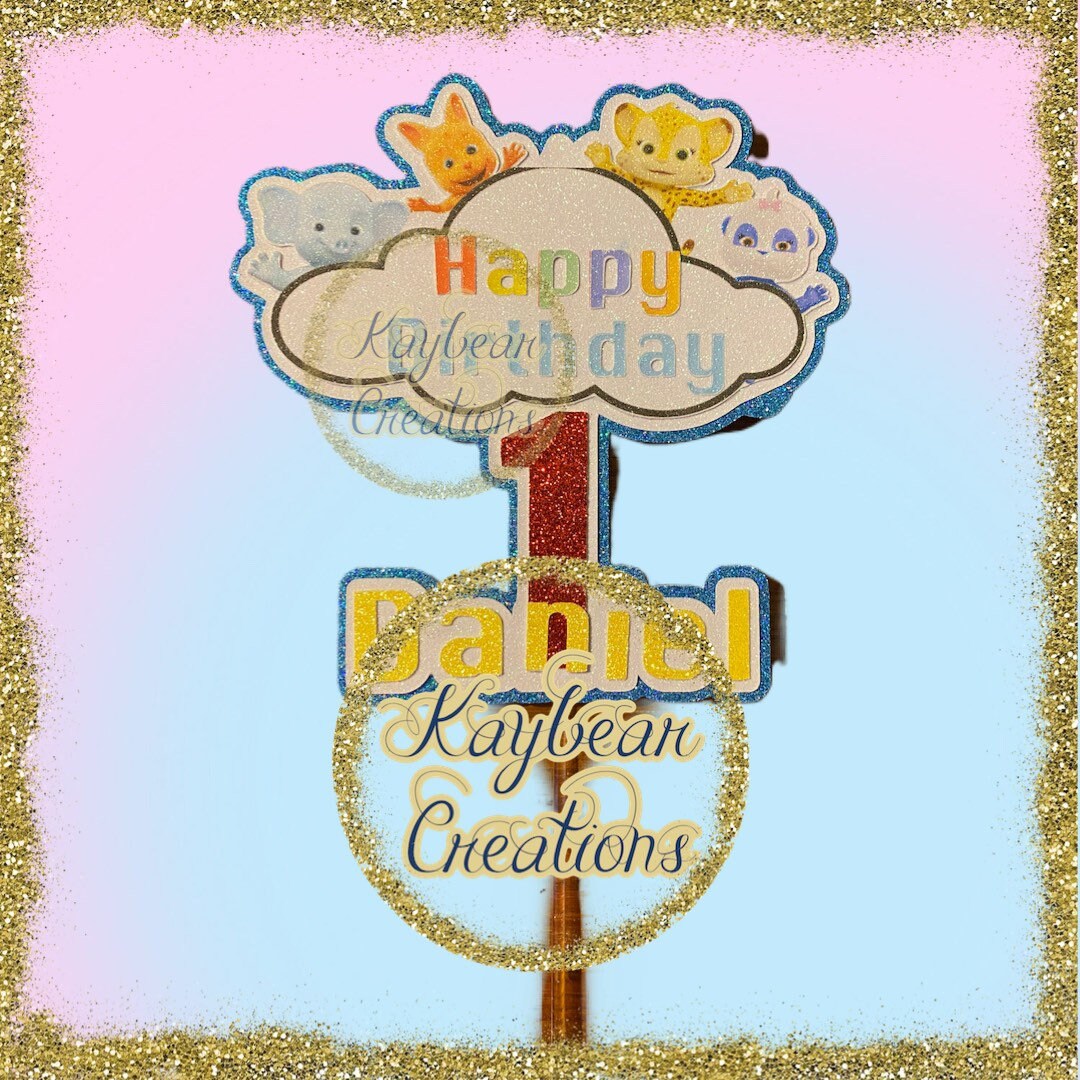 Word Party Inspired Cake Topper, Word Party Shaker Cake Topper, Word ...