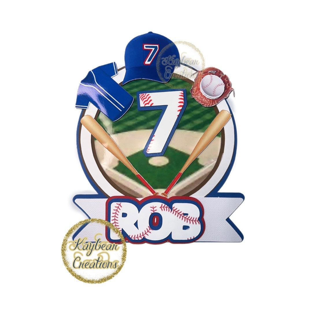 Baseball Cake Topper/ Baseball Party/ Baseball Topper/ Baseball ...