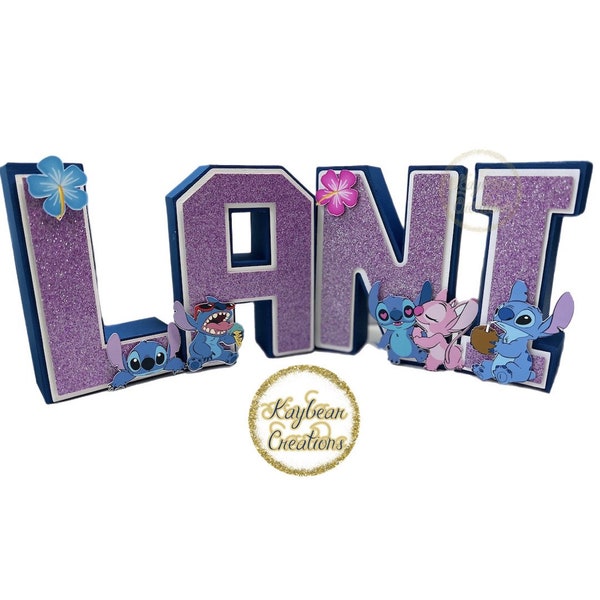 Lilo Stitch Letters 3d - Etsy