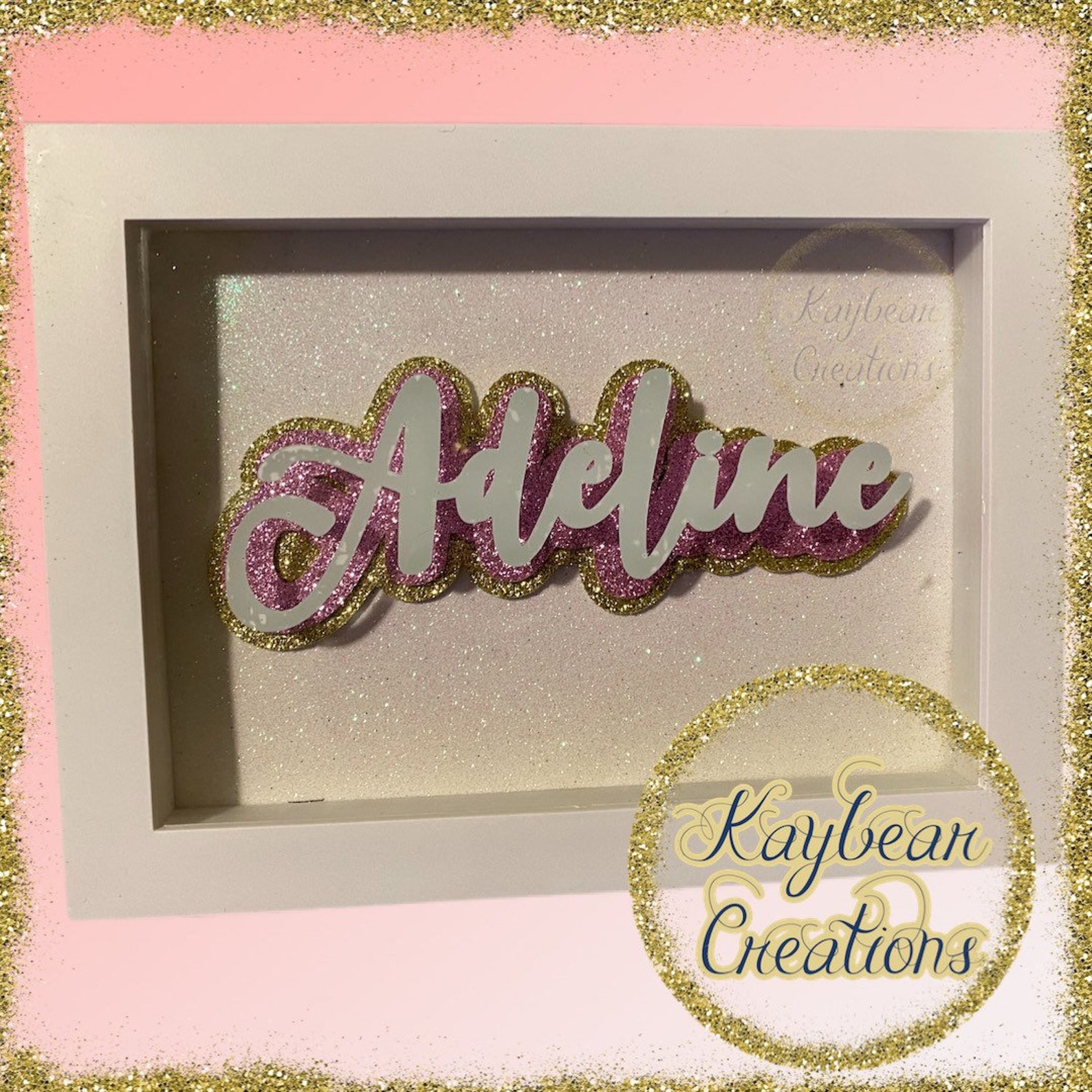 Personalized 3d Name Shadow Box - Etsy