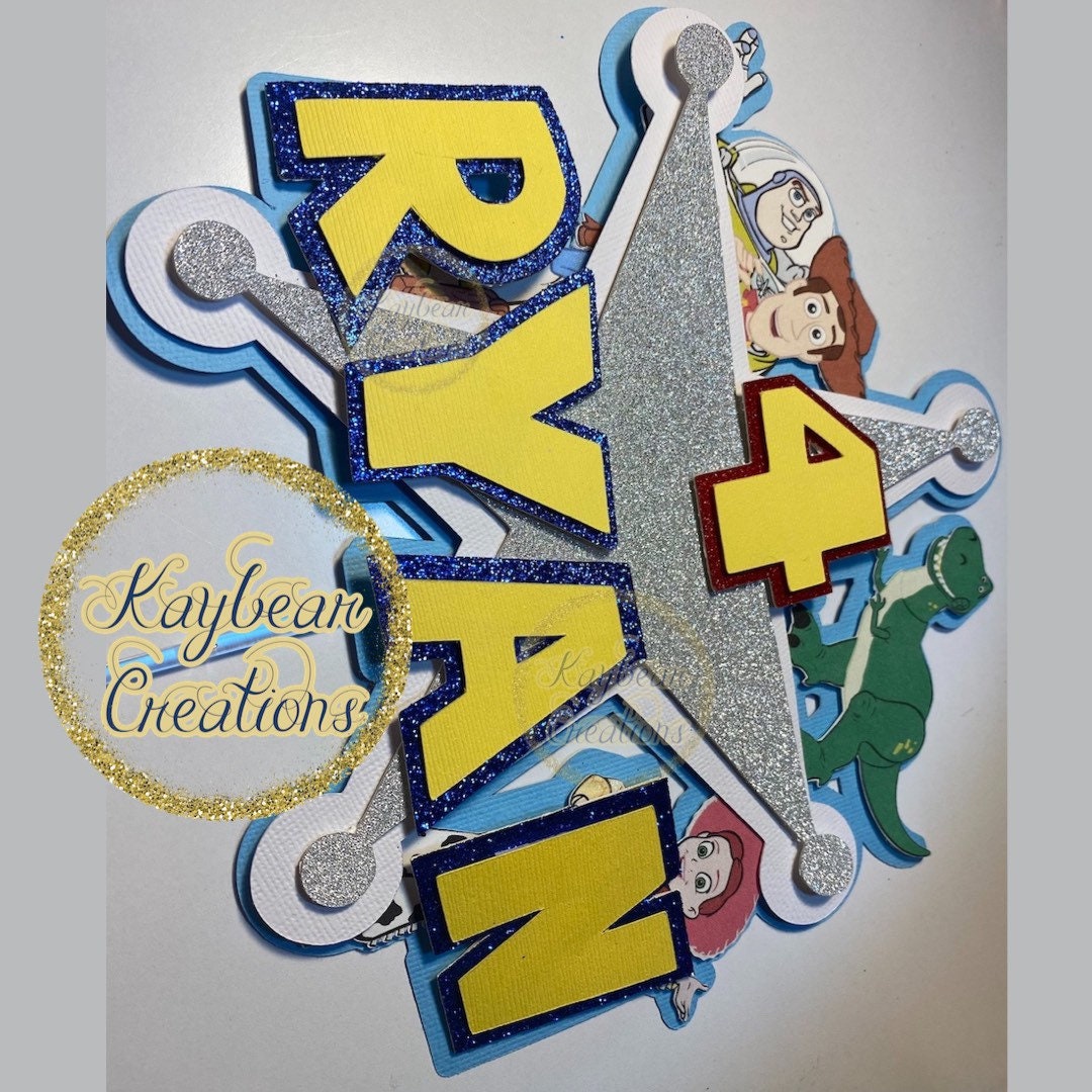 Personalized Toy Story Inspired Cake Topper / 3d Cake Topper - Etsy