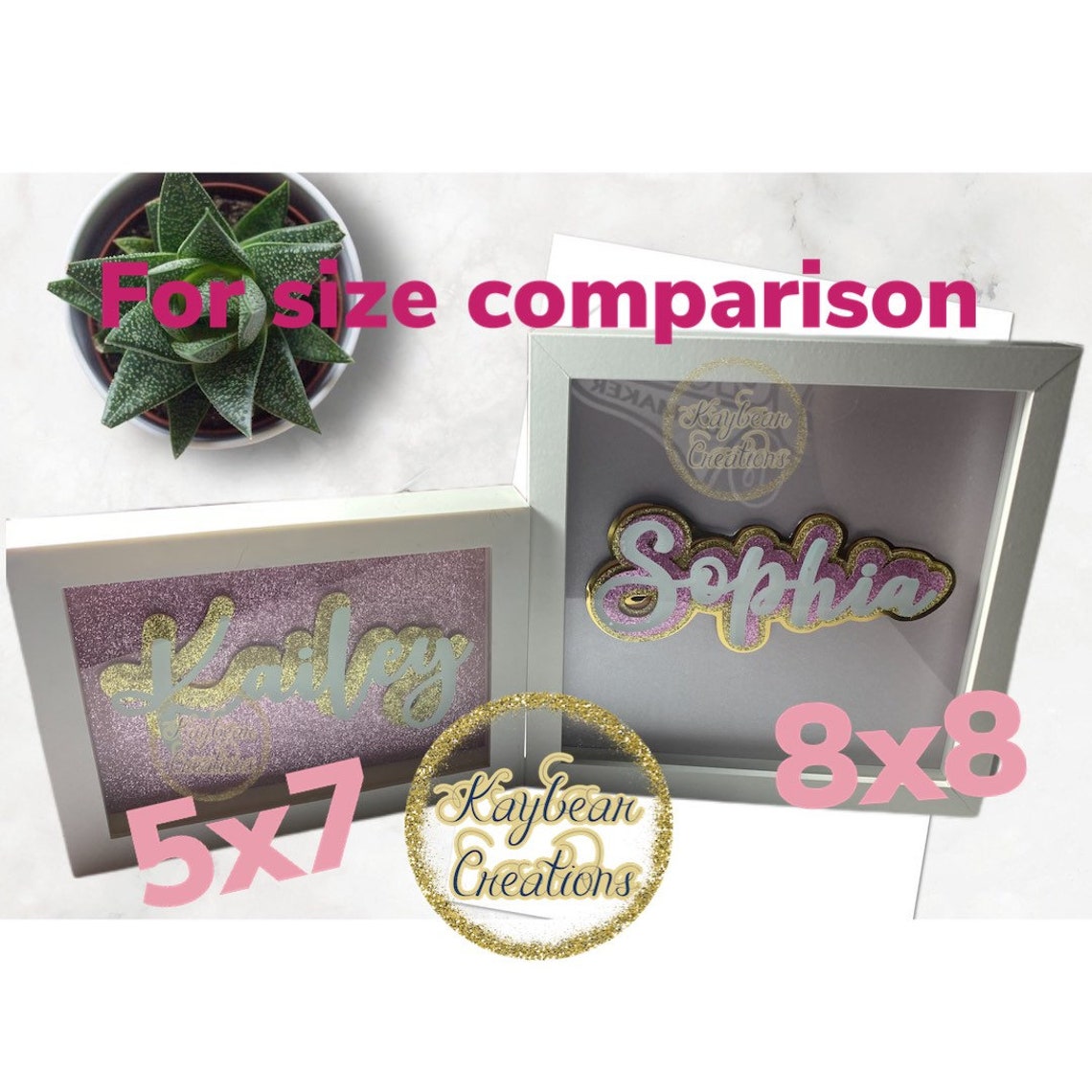 Personalized 3d Name Shadow Box - Etsy