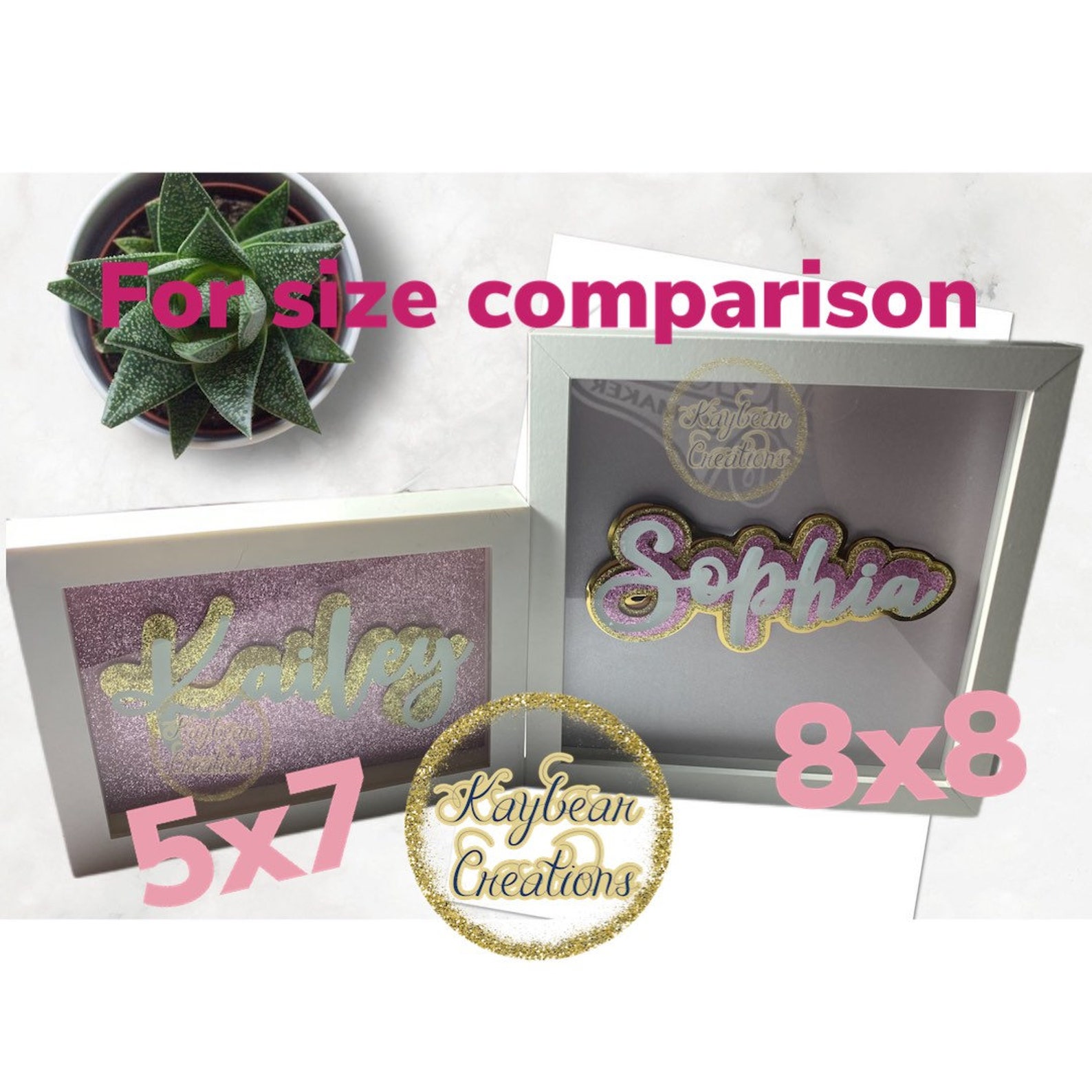 Personalized 3d Name Shadow Box - Etsy