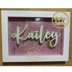 Personalized 3d Name Shadow Box - Etsy