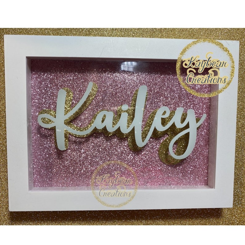 Personalized 3d Name Shadow Box - Etsy