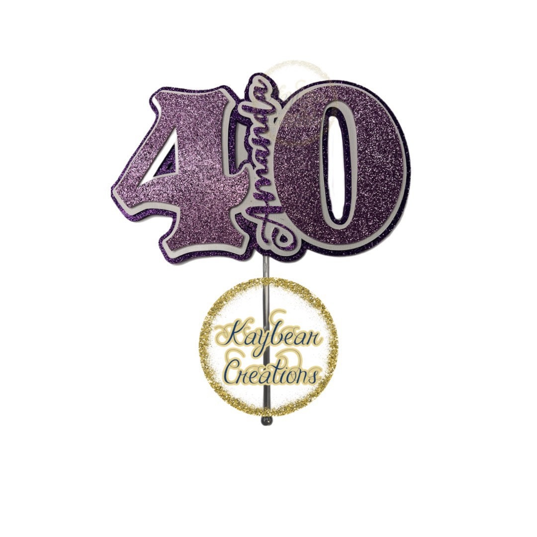 3d Number Cake Topper - Etsy