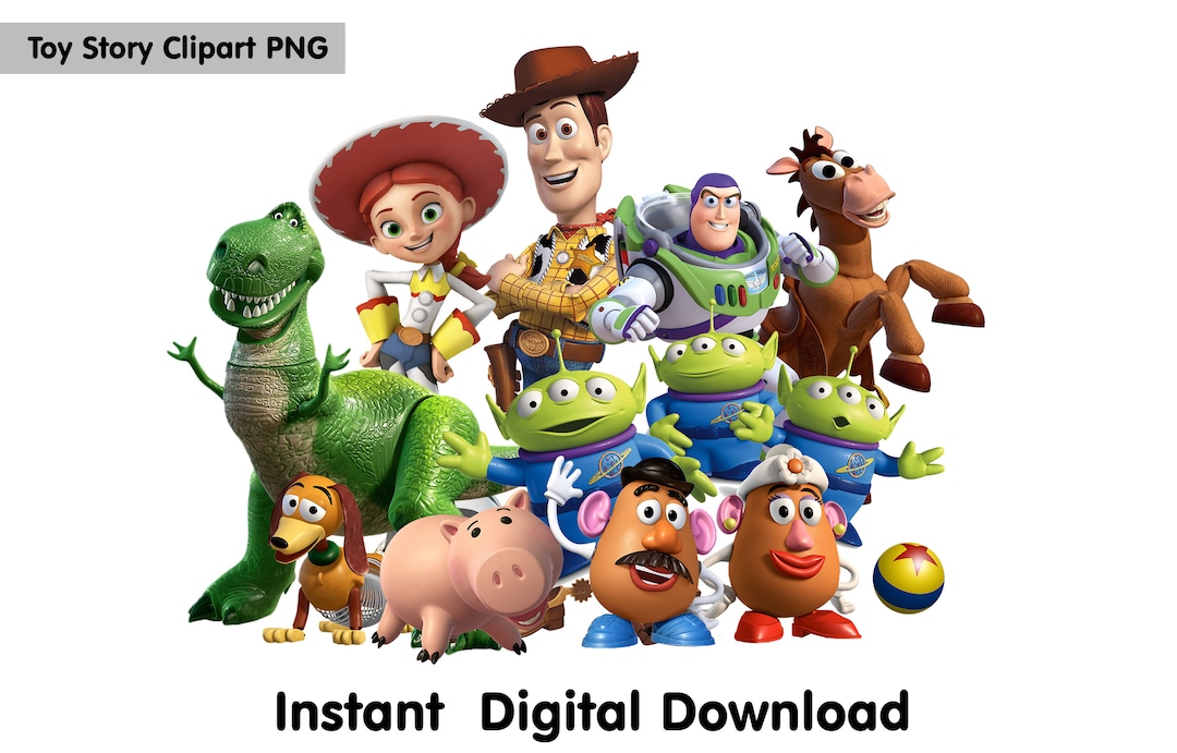 Clipart Pixar Toy Story PNG - Etsy