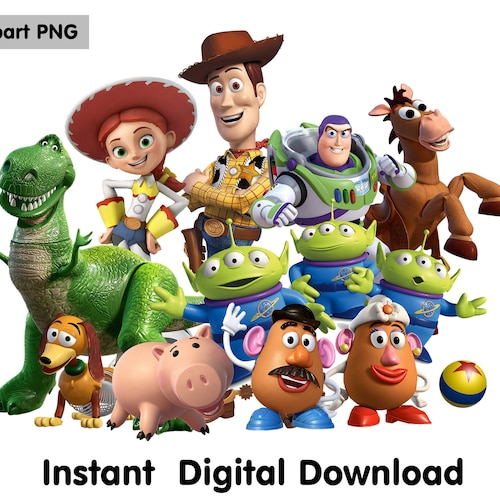 Toy Story PNG Toy Story Group Picture PNG - Etsy