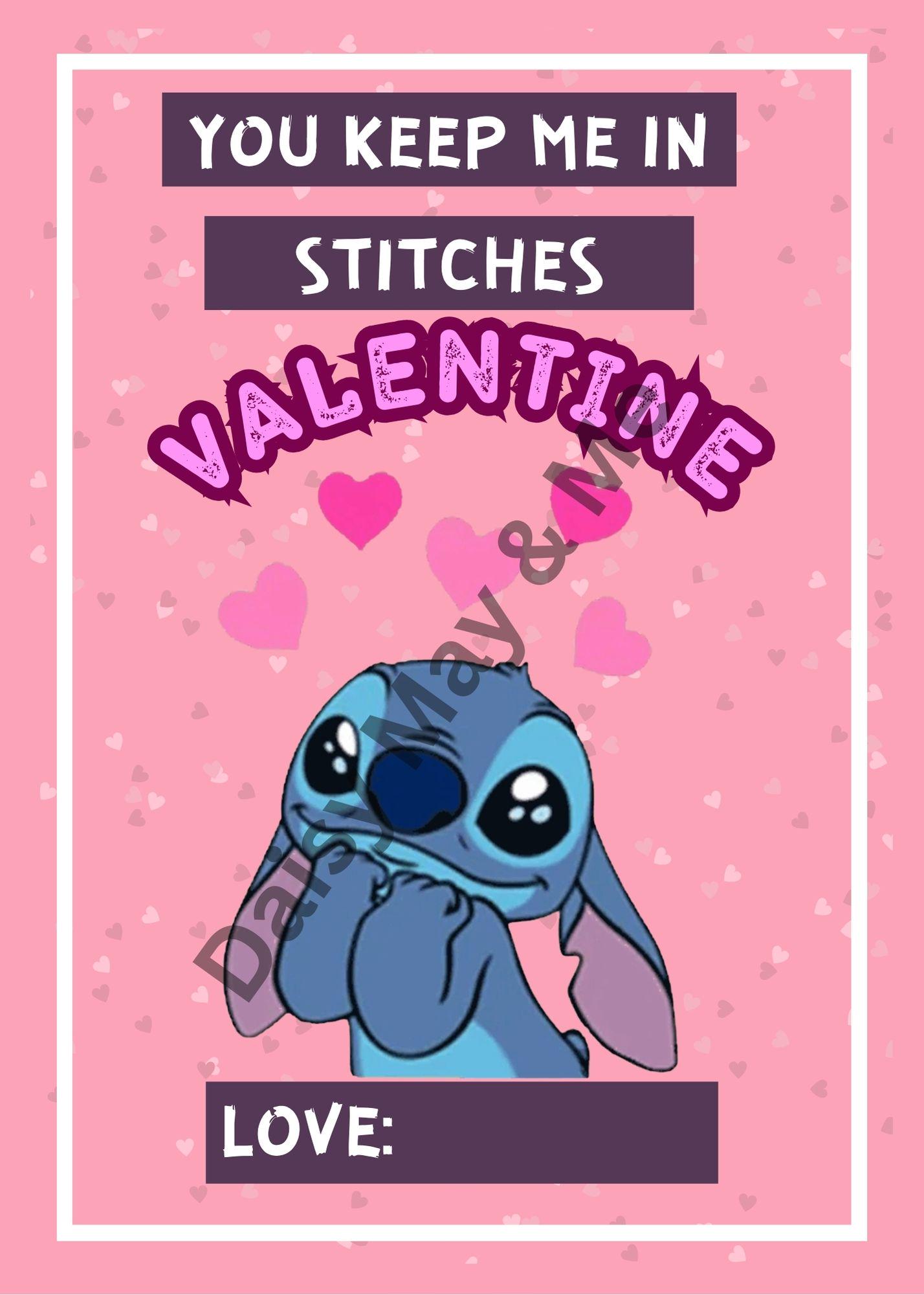 Out of This World Stitch Valentine Instant Download; Lilo and Stitch ...