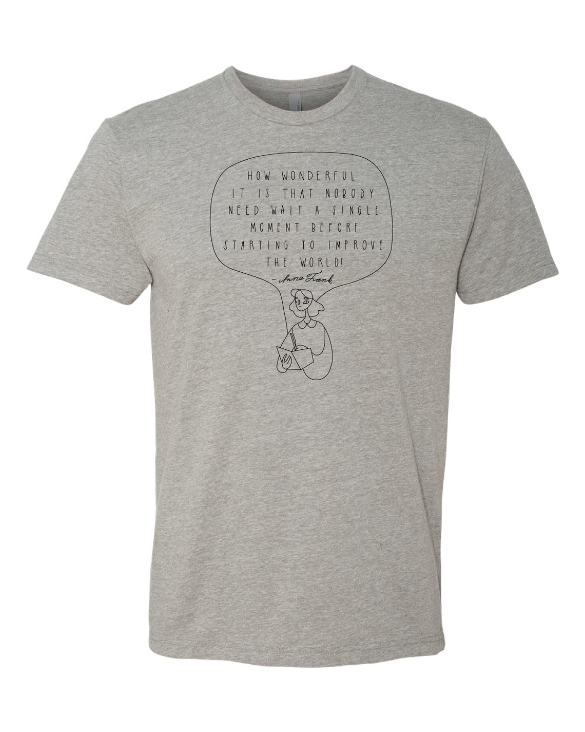 Anne Frank Quote T-shirt, Empowering Women Tee - Etsy