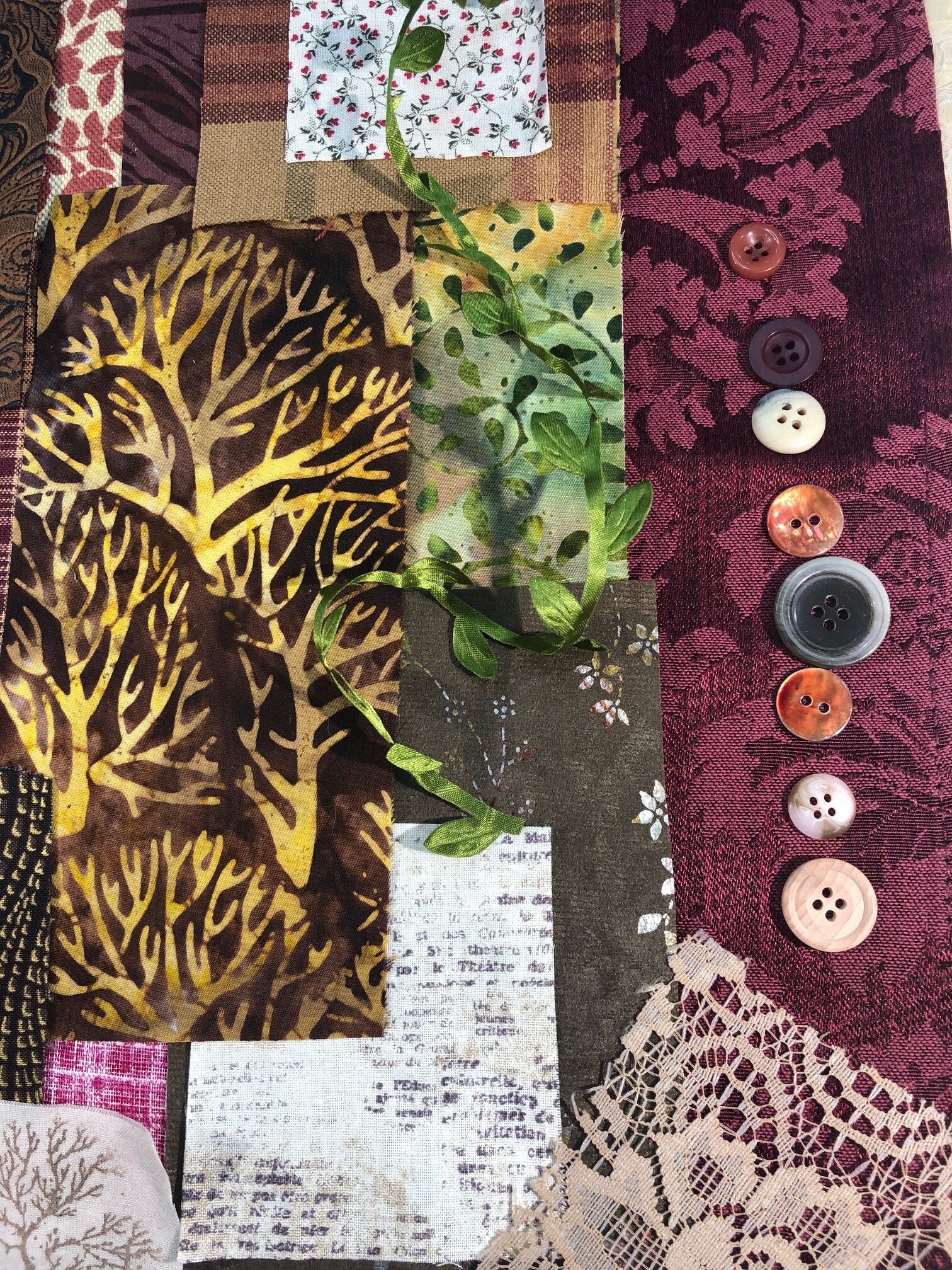 Slow Stitch Kit for Love of Trees - Etsy