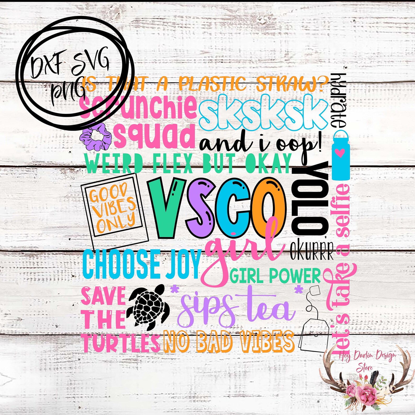 VSCO SVG - Etsy