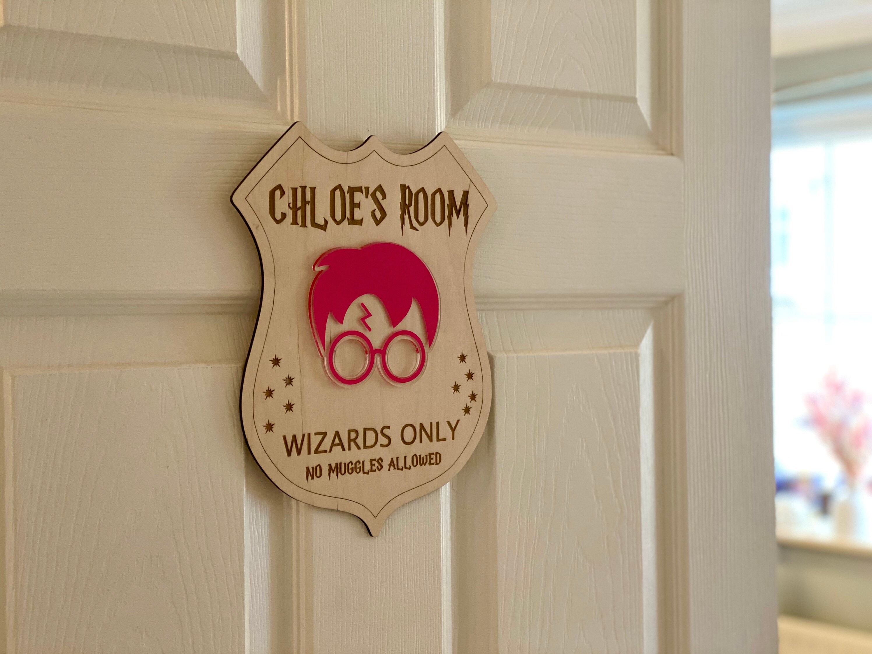 Personalised Harry Potter Style Door Sign For Bedroom Or Etsy