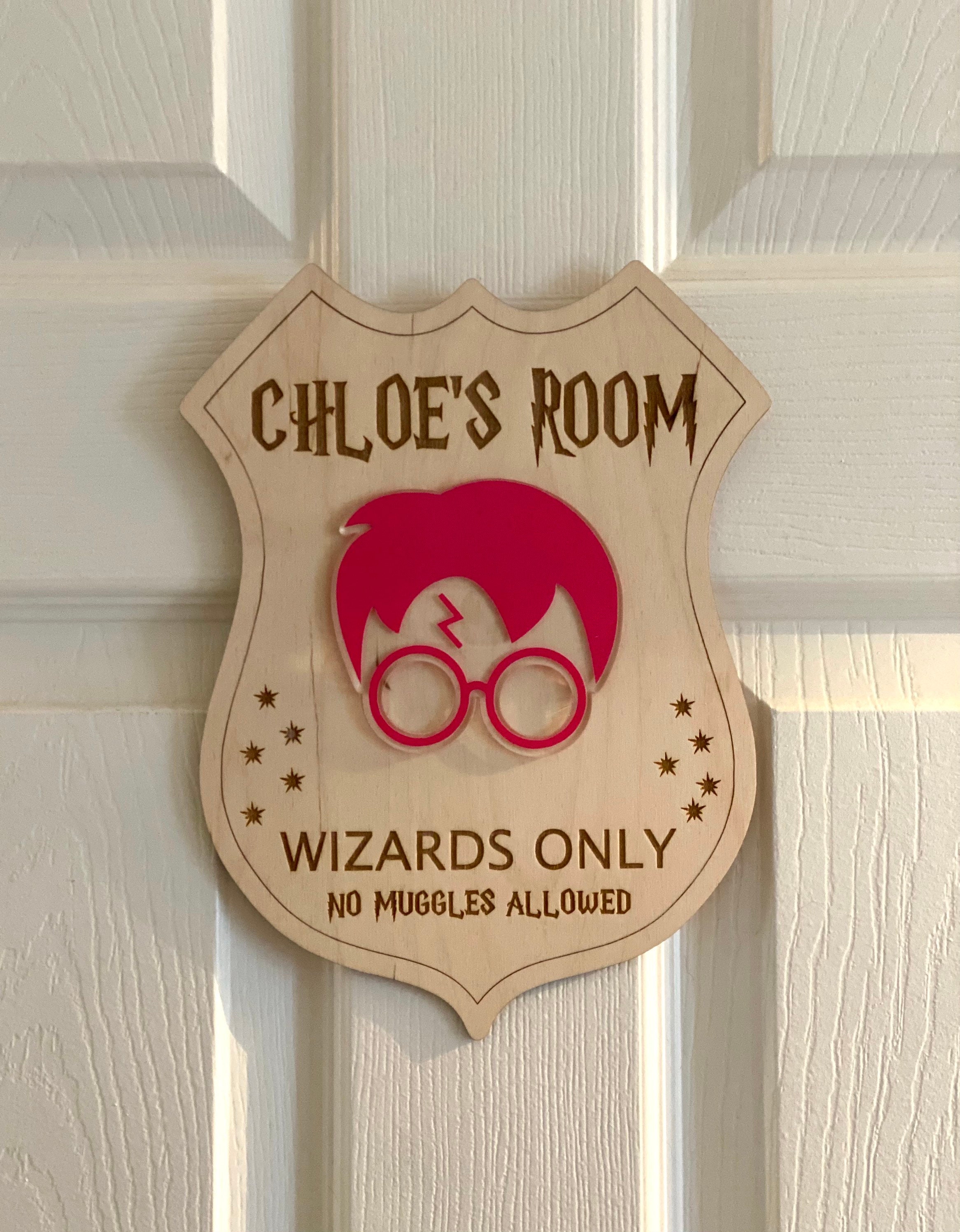 Personalised Harry Potter Style Door Sign For Bedroom Or Etsy