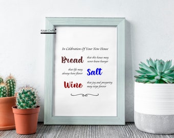 Bread Salt Wine - Etsy