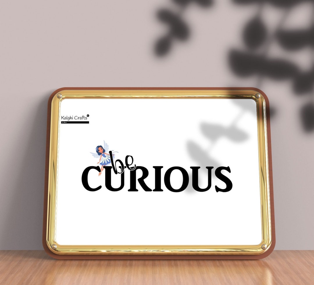 Be Curious Affirmations for Home Office Wall Art, Instant Download ...